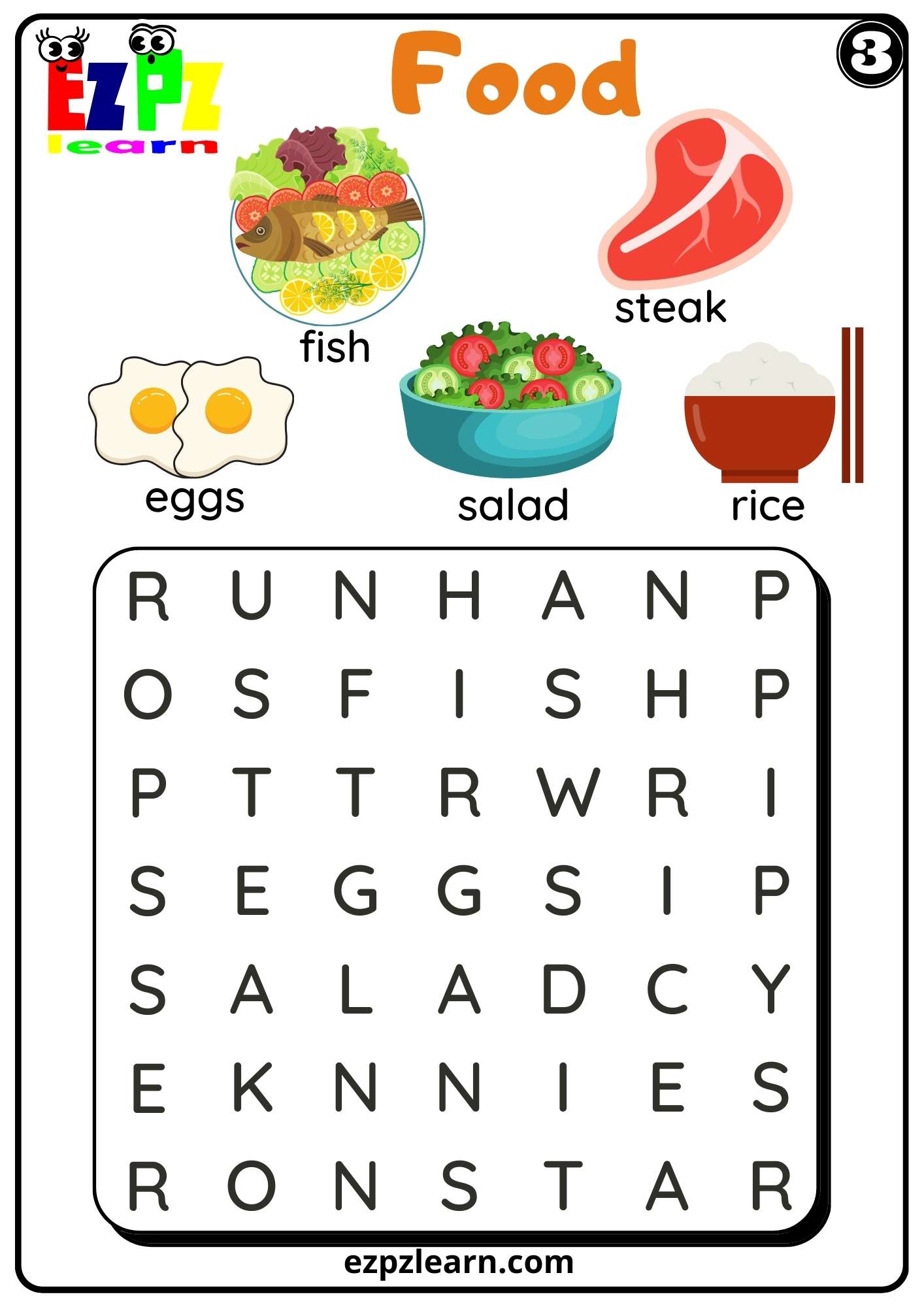 Food - Ezpzlearn.com