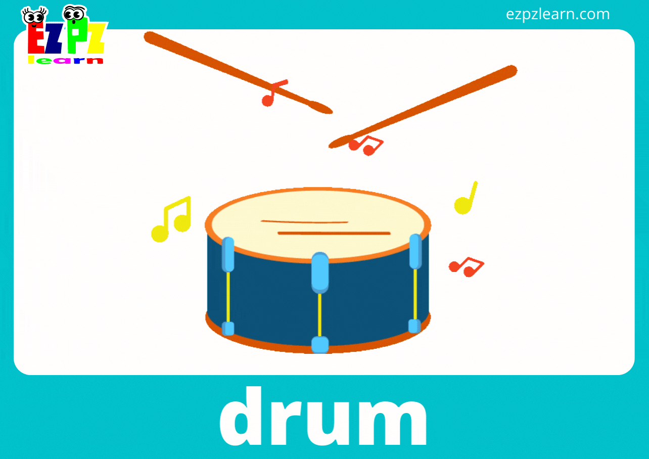 Musical Instruments Animated with Sound - Ezpzlearn.com